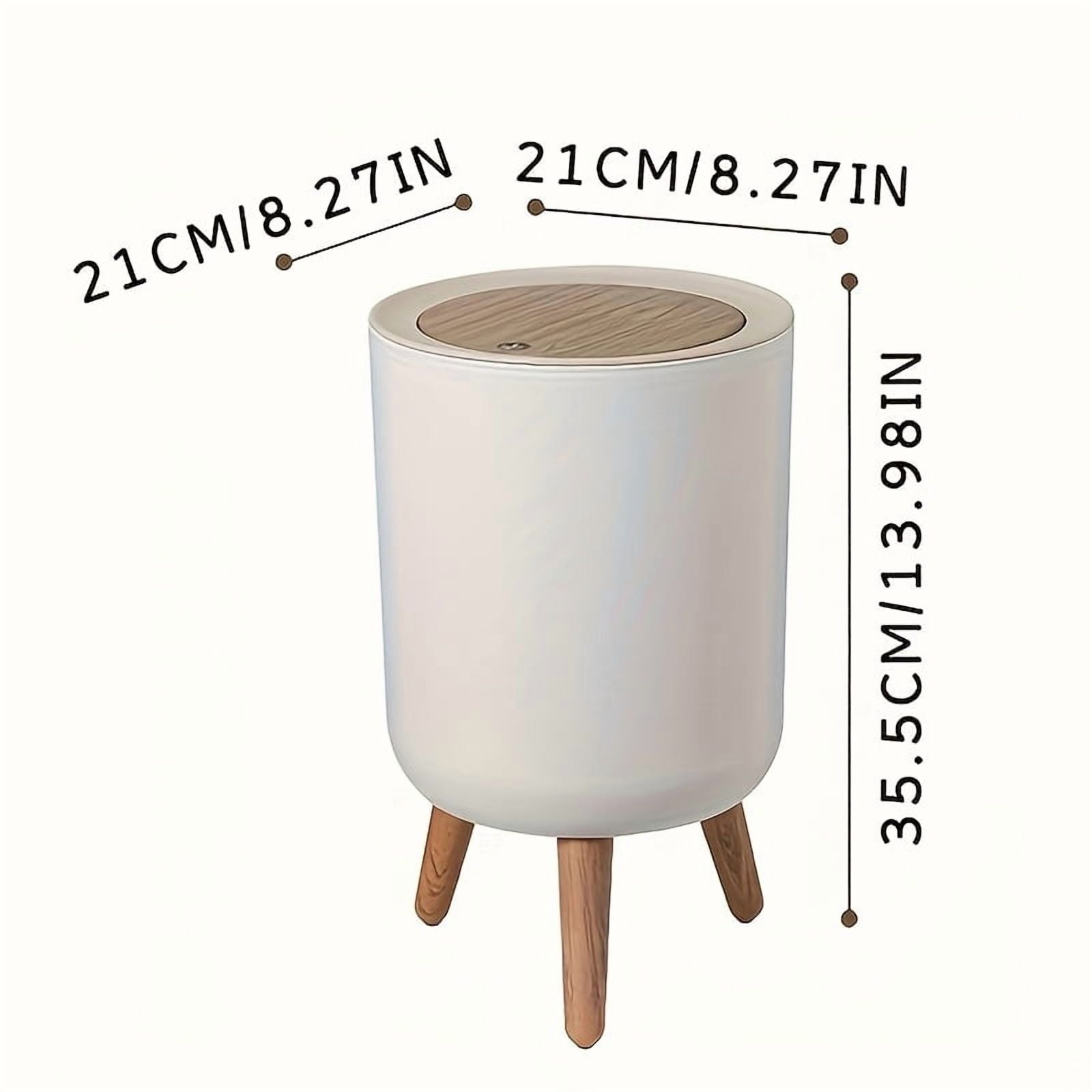 13-16 Gallon Trash Can with Flip Lid - Hands-Free Kitchen Wastebasket ...
