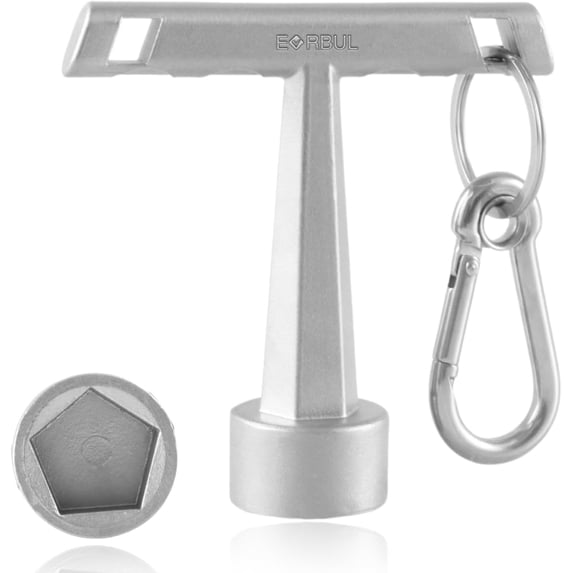 13/16" Penta Curb Box Key Wrench for Pentagon Curb Stop Boxes 5 Point ...