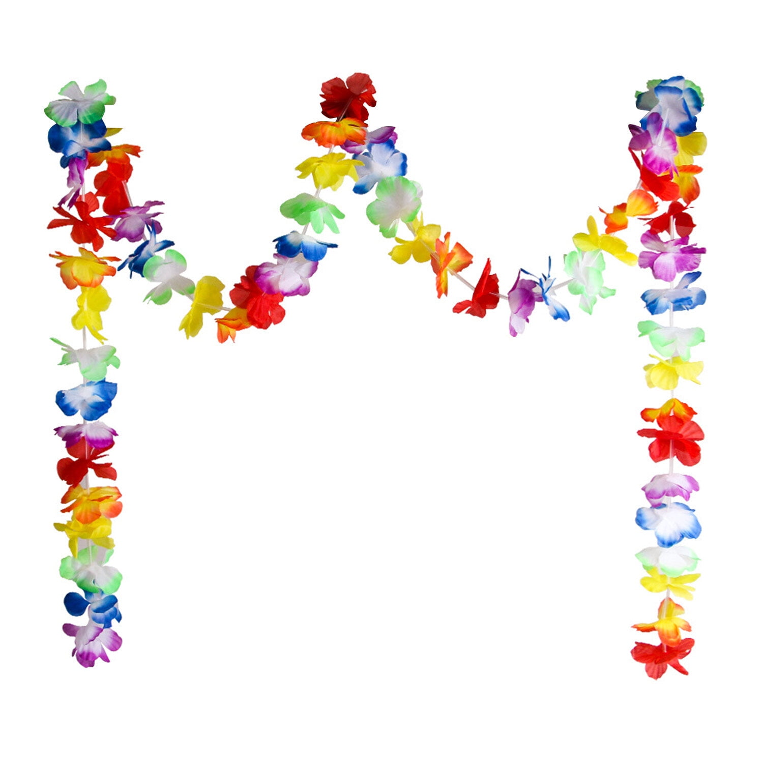13.1ft Tropical Hawaiian Flower Lei Garland Hibiscus Flower Garlands ...