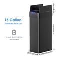 13.2/15.8 Gallon Motion-Activated Trash Bin - Touch-Free Automatic with ...