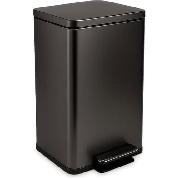 13.2 Gallon (50L) Step Trash Can - Kitchen Garbage Can with Slow-Close ...