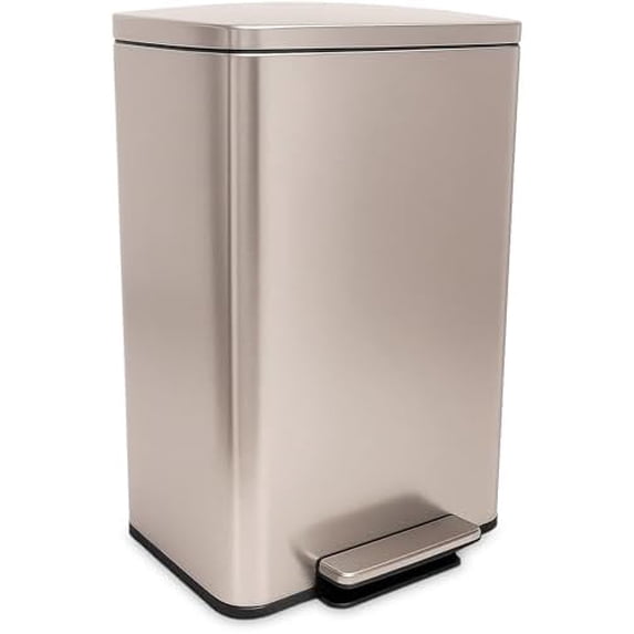13.2 Gallon (50L) Step Trash Can - Kitchen Garbage Can with Slow-Close ...