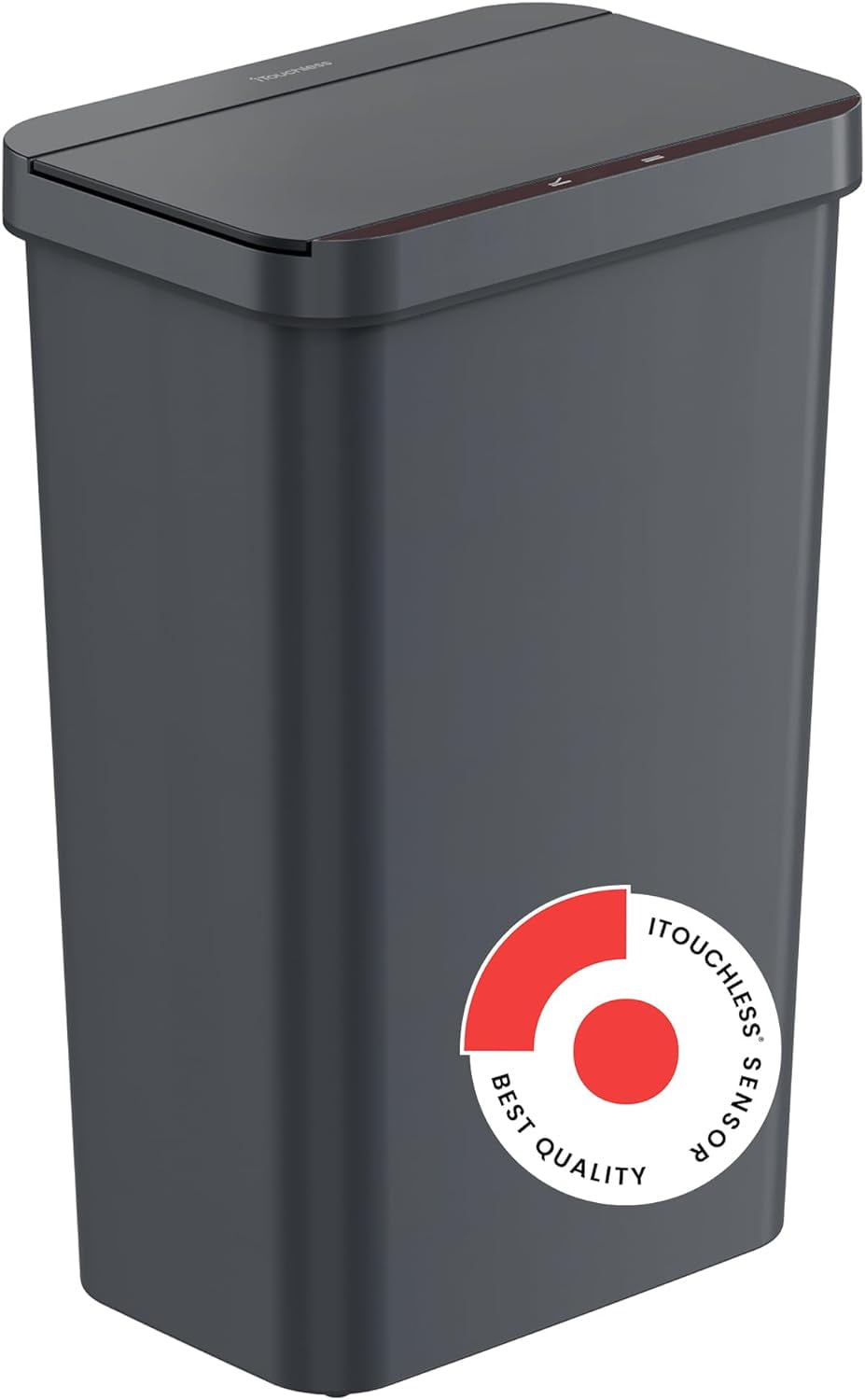 Free Shipping! 13.2 Gallon Gray Plastic Sensor Trash Can Durable Dent ...