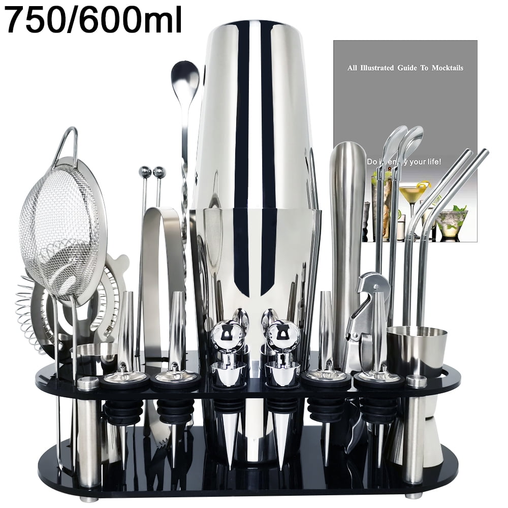 13-22Pcs 750ml 600ml Boston Cocktail Shaker Bar Tools Wine Mixer Set ...