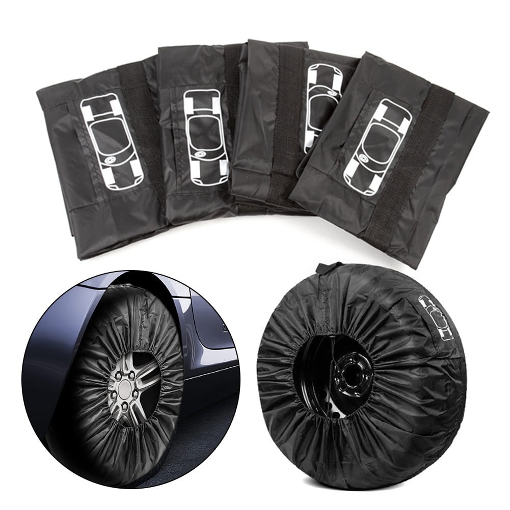 13-23IN Car Spare Tyre Tire Protection Cover Carry Tote Handle Storage ...