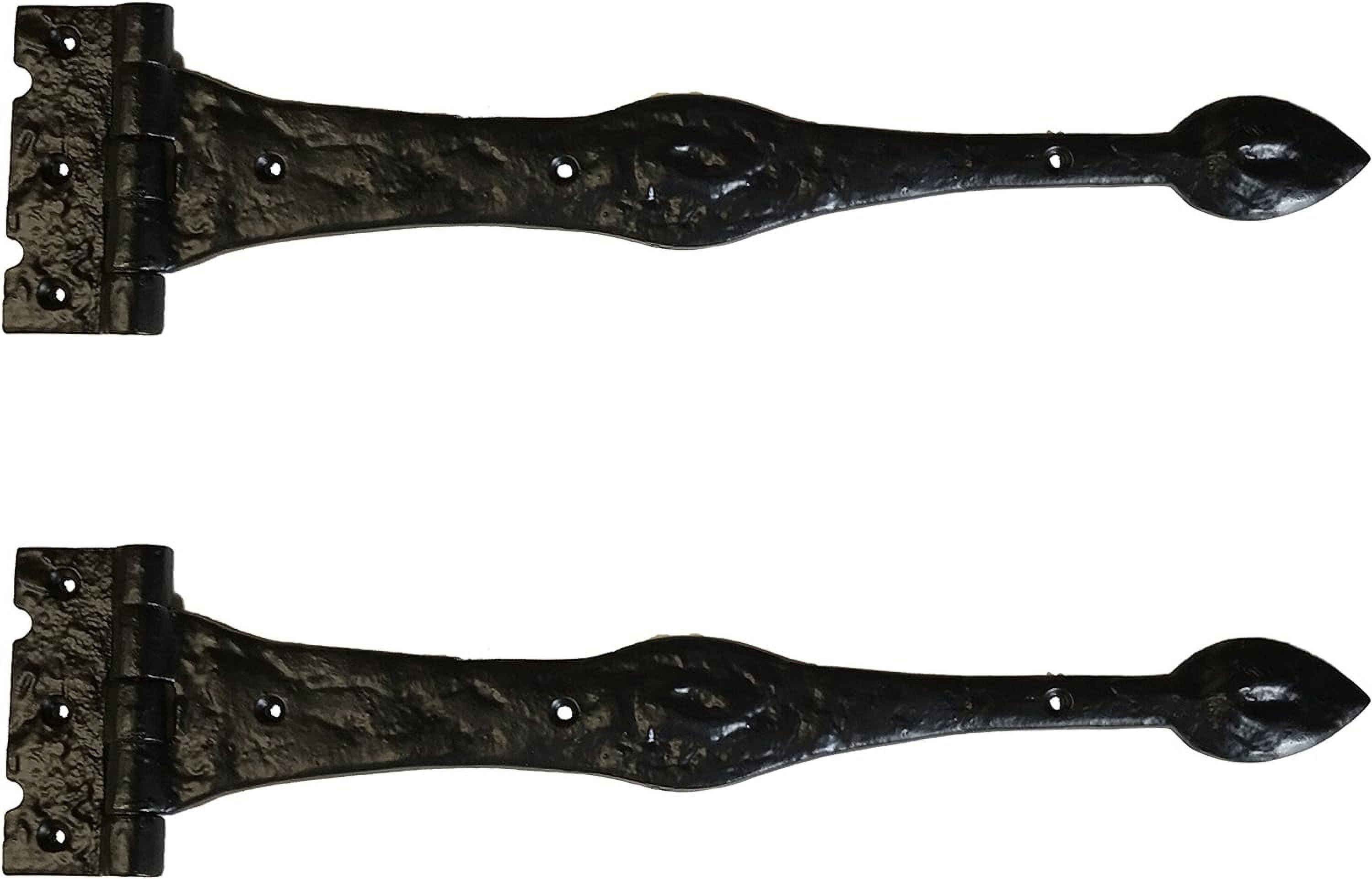 13.25” CENTER SPEAR Decorative Antique strap hinge Cast wrought iron ...