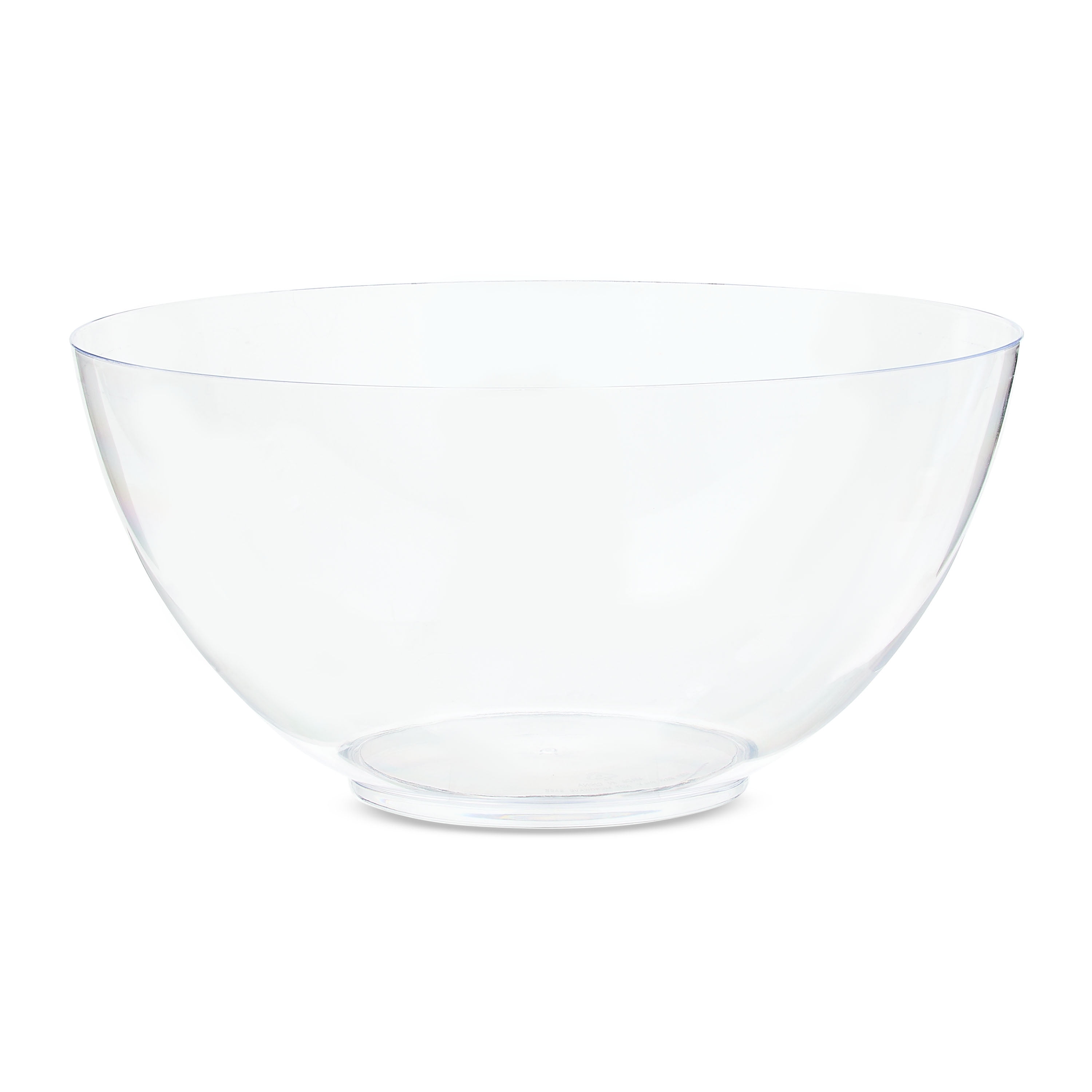 Way To Celebrate Clear Plastic Punch Bowl Large Serving Capacity for ...