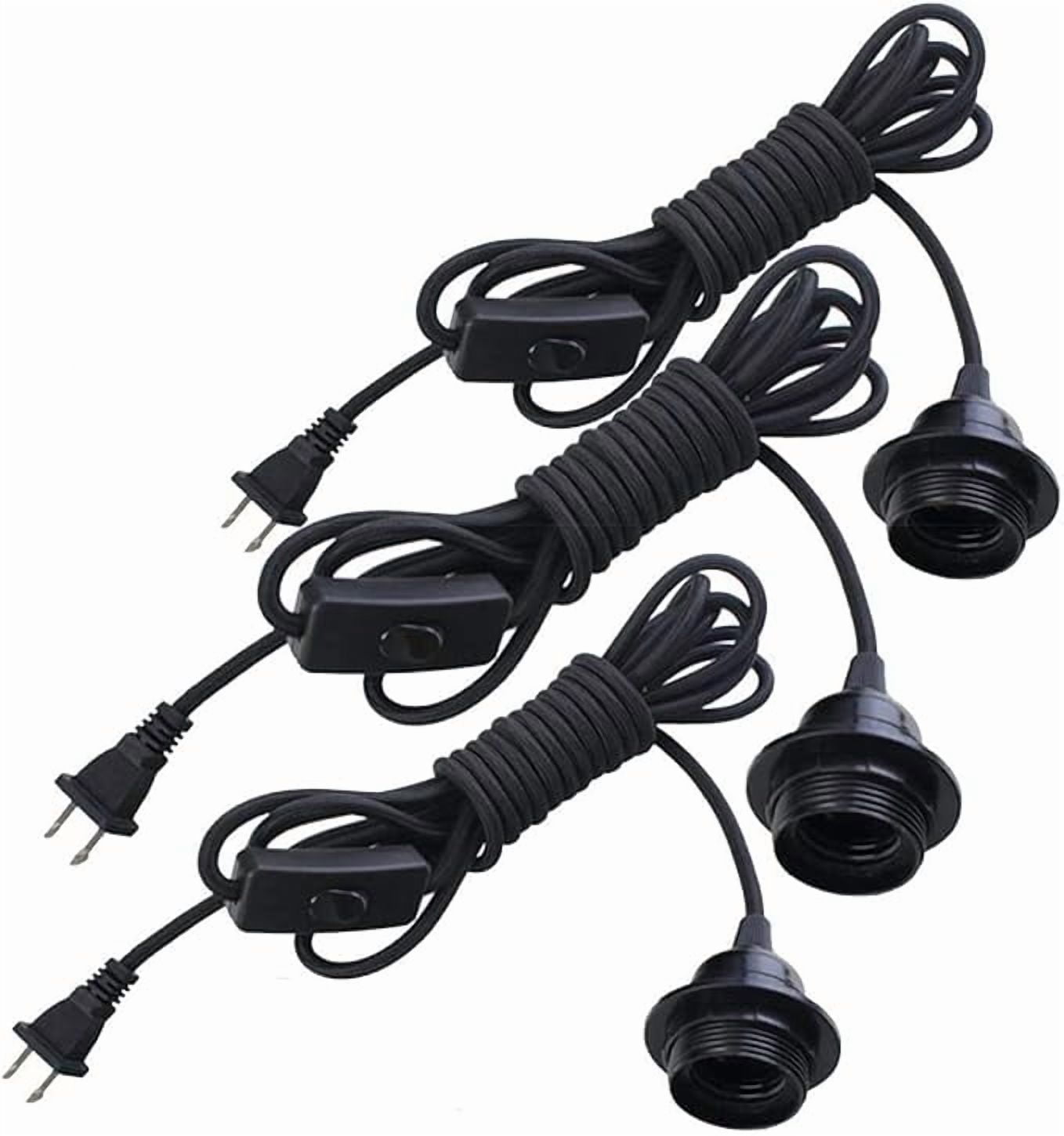 13.2ft Plug in Hanging Light Kit Pendant Light Cord for Standard Medium ...