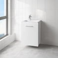 13.3 x 15.7 x 19.7 Inch Compact Storage Bathroom Vanity Sink, Modern ...