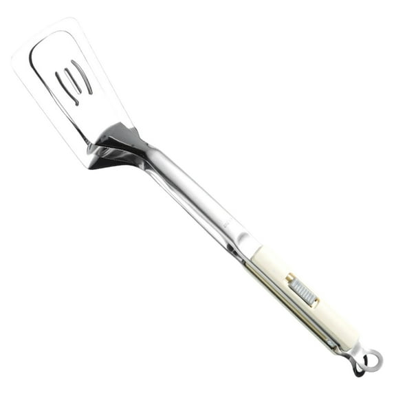 13.38-inch Anti-Scald Serrated Spatula Tongs Multi-Functional Stainless ...