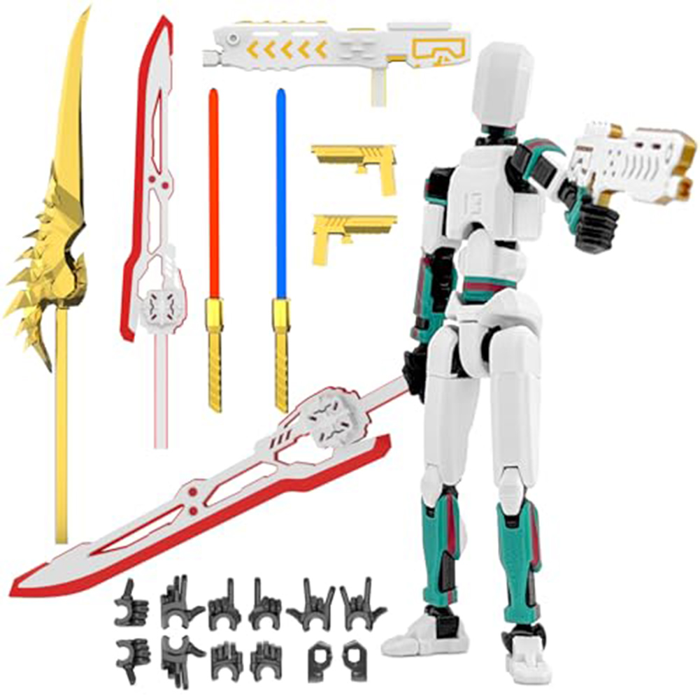 13 3D Printed Action Figure with Multiple Accessories Action Figures ...