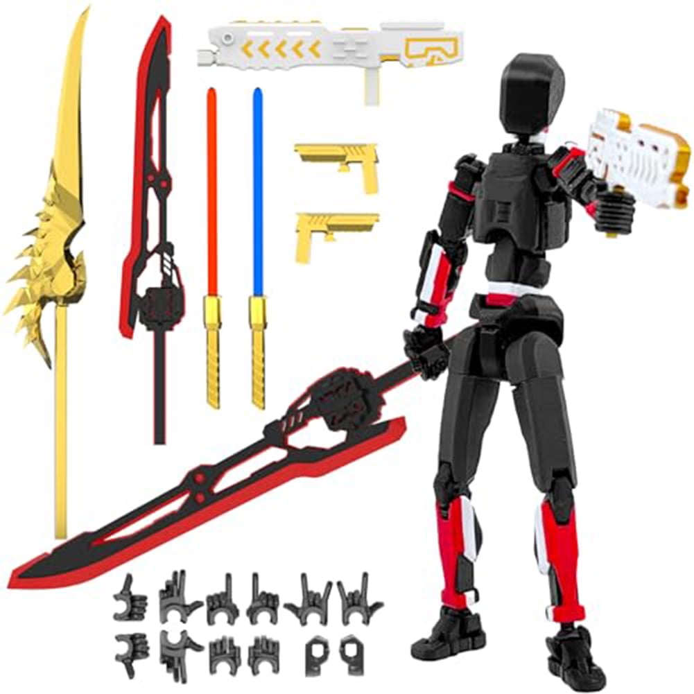 13 3D Printed Action Figure with Multiple Accessories Action Figures ...