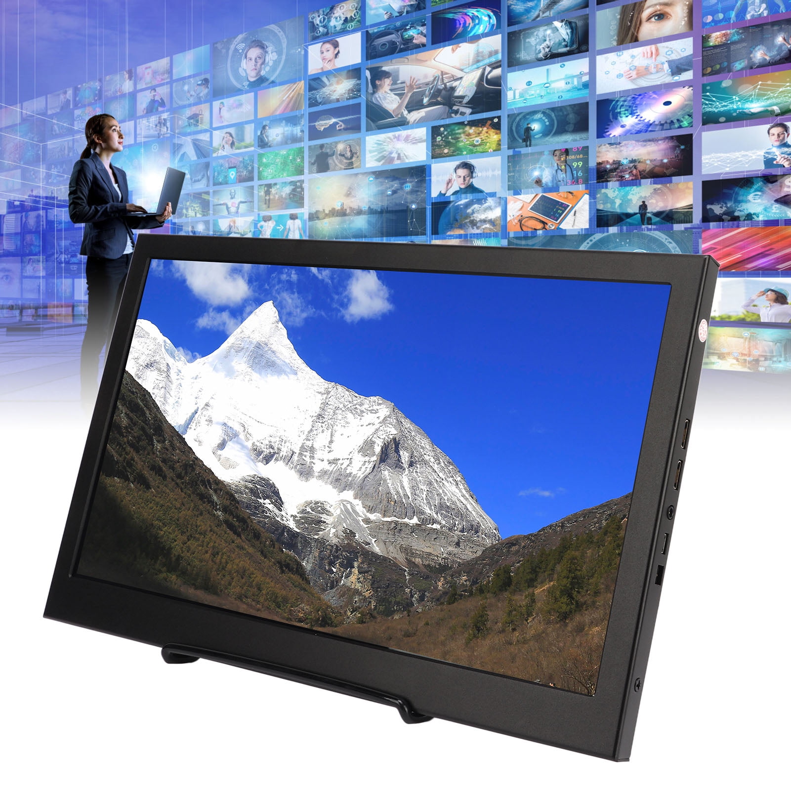 13.3in USB Touch Screen Monitor 1920x1080, Multi Interface With Dual ...