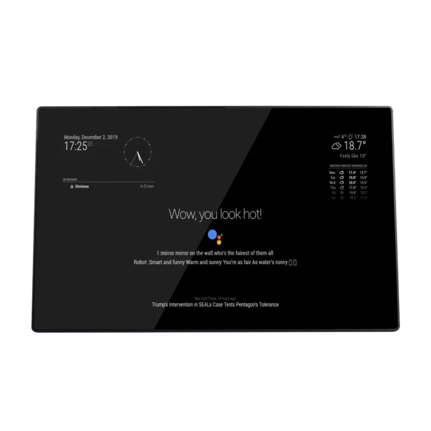 13.3inch Magic Mirror, Voice Assistant, Touch Control - Walmart.com