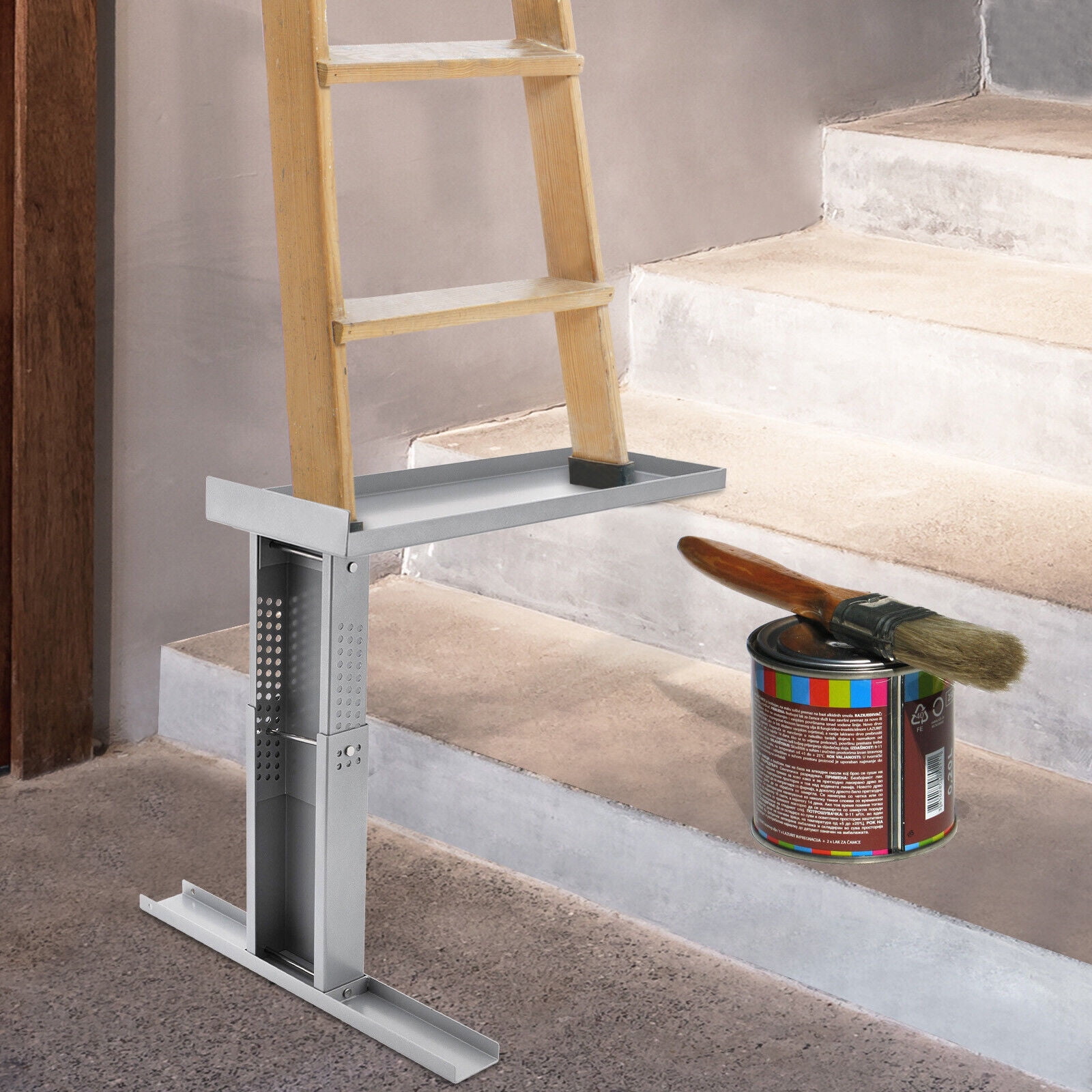 13.4-19inch Ladder Extension Leg 250kg Load-Bearing Steel Ladder ...