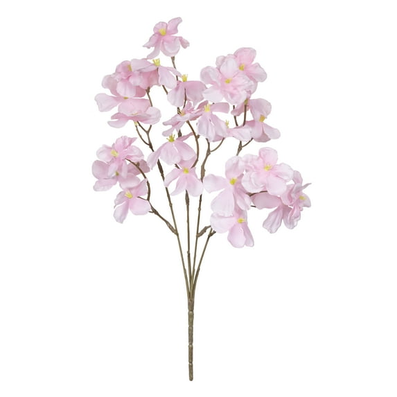 13.5" Artificial Silk Pink Cherry Blossom Spring Pick, for Indoor Use ...