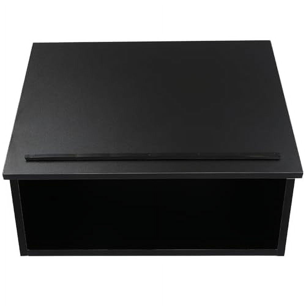 13.5" H Wooden Portable Tabletop Podium Stand, Angled Surface Table Top ...