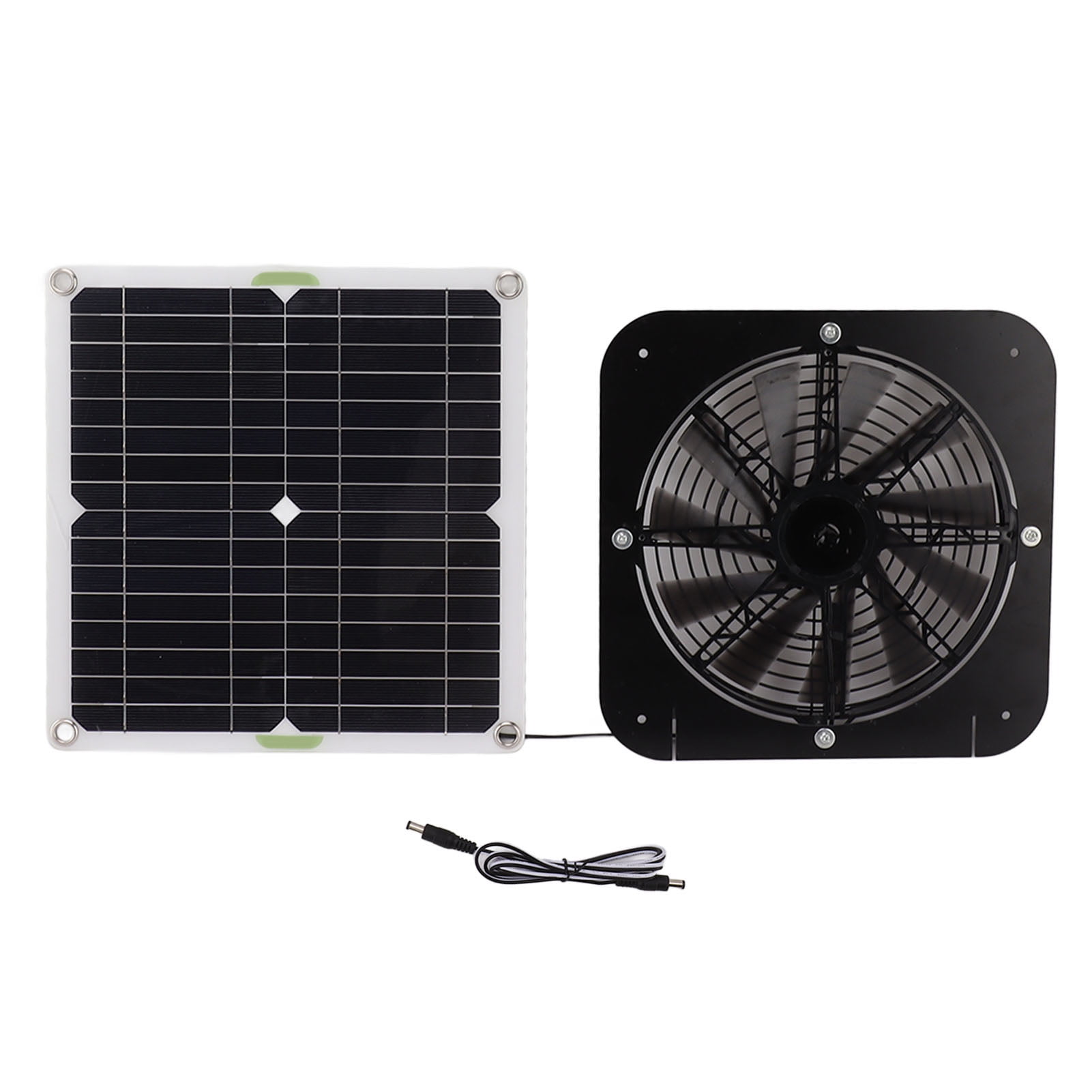 13.5 Inch Solar Powered Fan 100W Round Effective Cooling Solar Panel ...