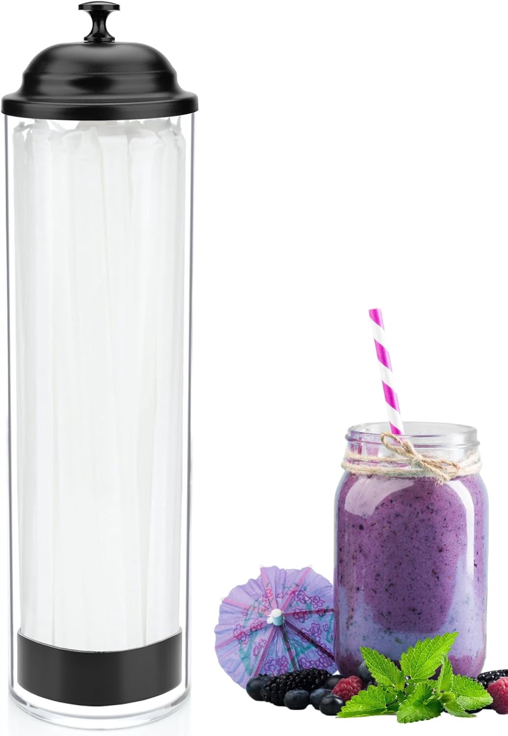 13.5 inch straw holder for standard & long bended size drinking straws ...