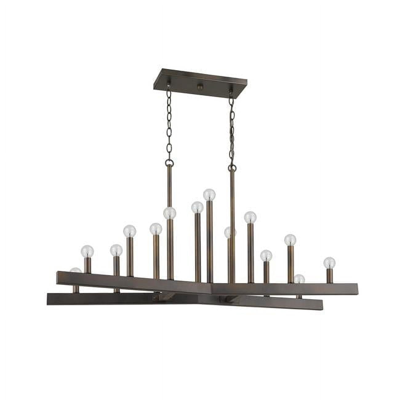 13.5 x 12.13 x 42.13 in. Fallon 14-Light Oil-Rubbed Bronze Island ...