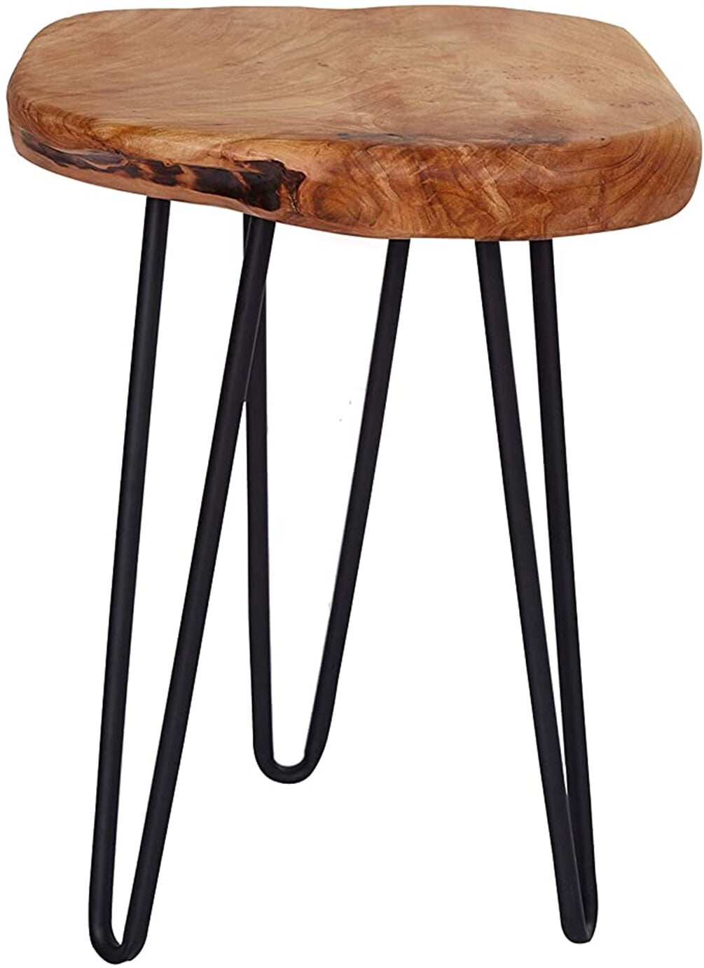 13.5''x12''x17.4"H Cedar Roots Natural Edge End Table Wood Side Table ...