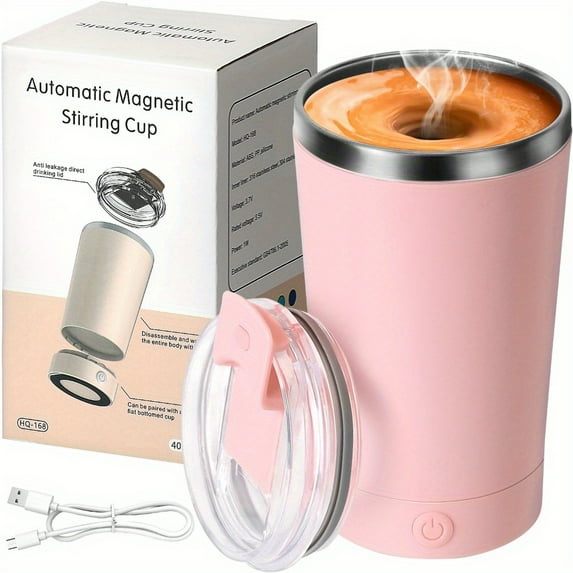 13.52oz Rechargeable Electric Magnetic Stirring Coffee Cup - 316 ...