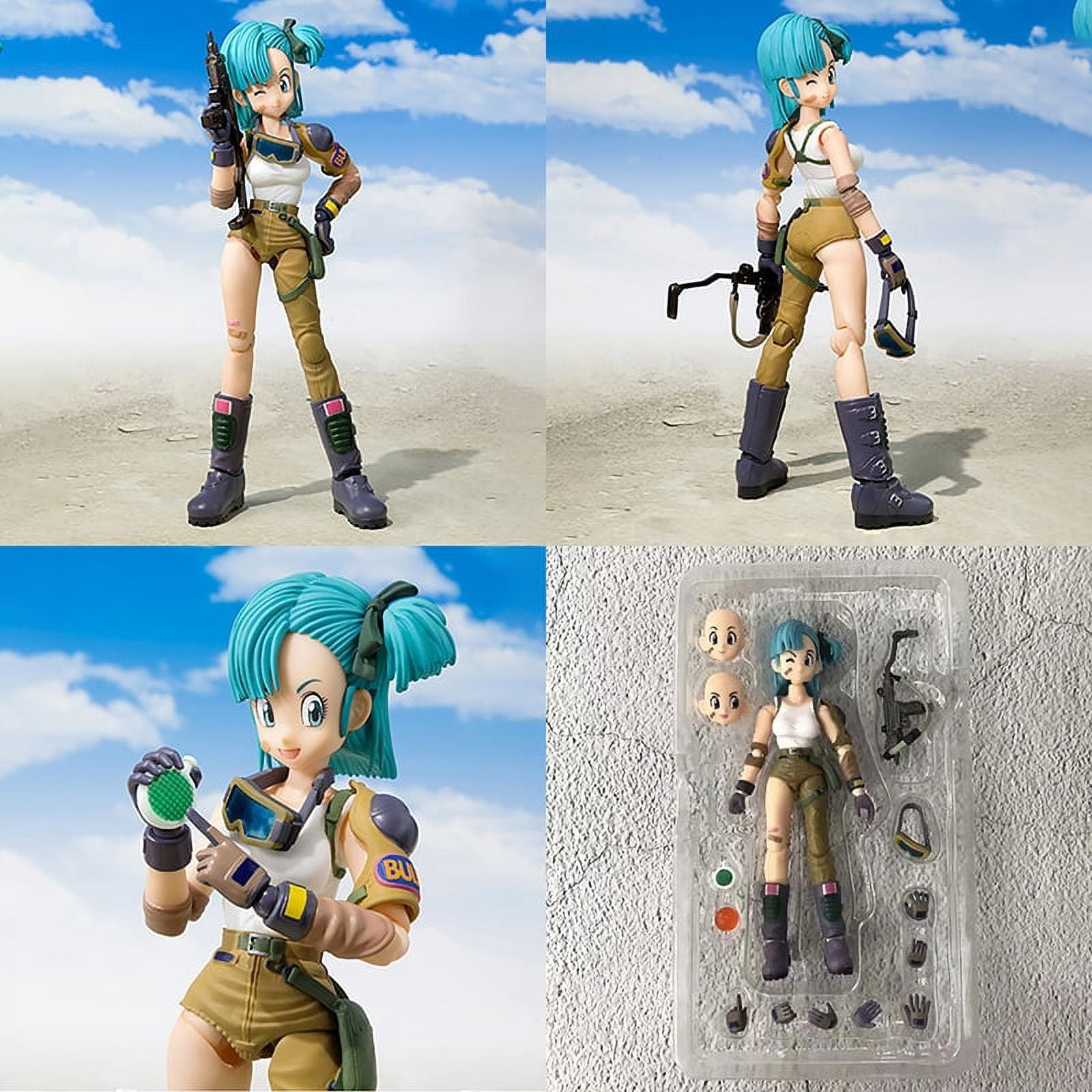13.5cm Anime Dragon Ball Figures Bulma Goku Action Figure Movable PVC ...