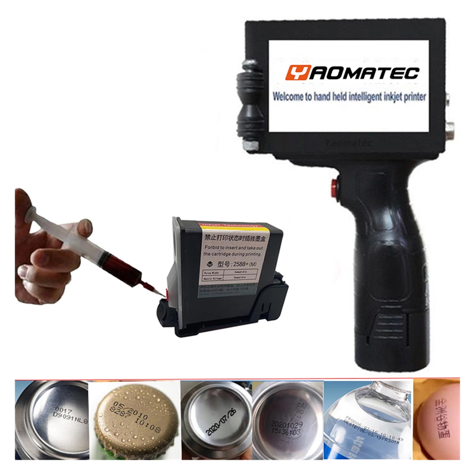13.5mm Refill Ink Logo QR Code Serial Number Portable Mask Online ...