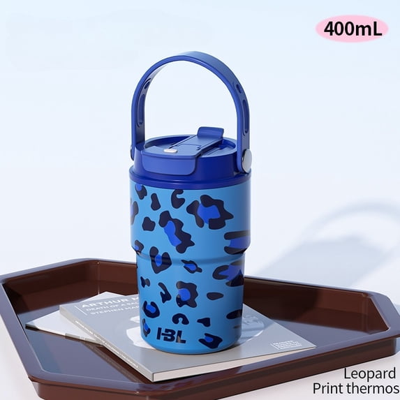 13.5oz Tumbler with Handle and Straw, 100% Leak-Proof Travel Mug ...