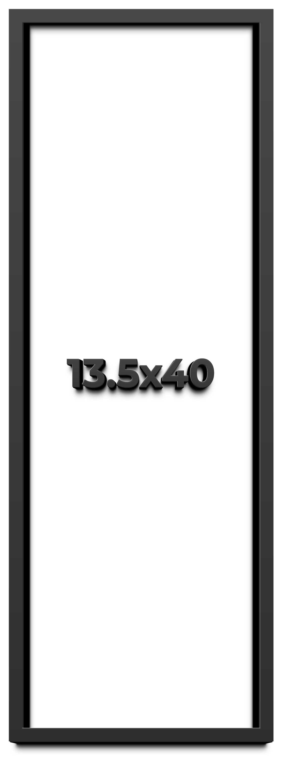 13.5x40 Black Shadowbox Gallery Wood Frames - Deep Display Depth of 3/4 ...