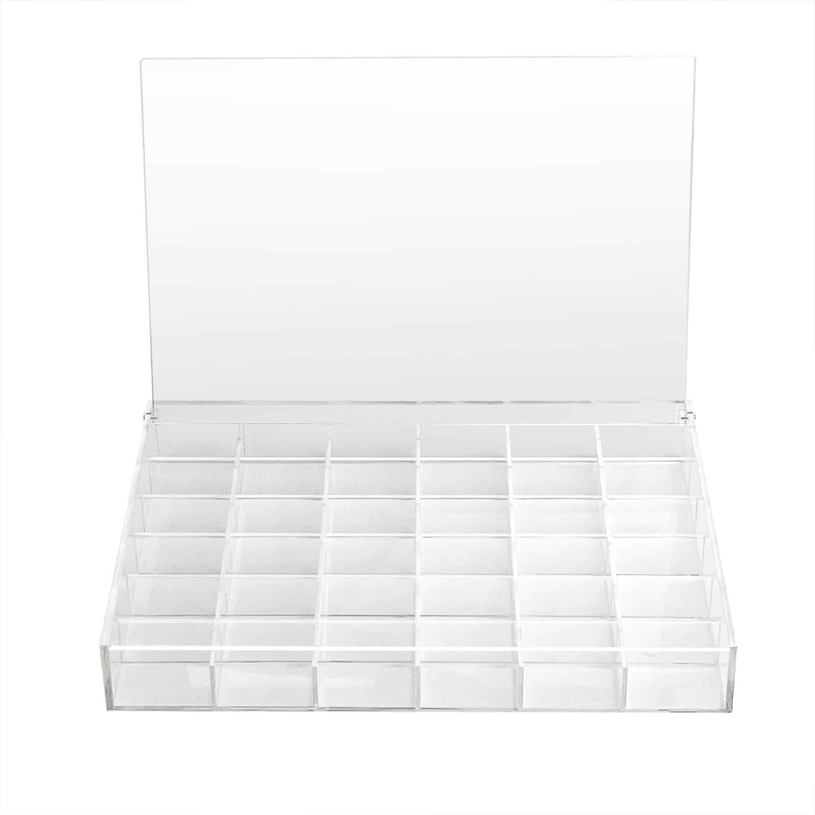 13.6" Clear 36-Compartment Divided Tray with Lid by Bead Landing ...