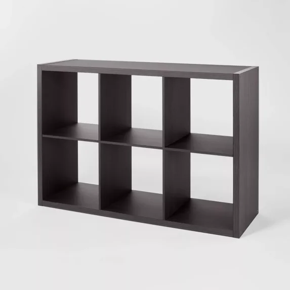 13'' 6 Cube Organizer: Decorative Bookshelf, Cubby Storage, MDF ...