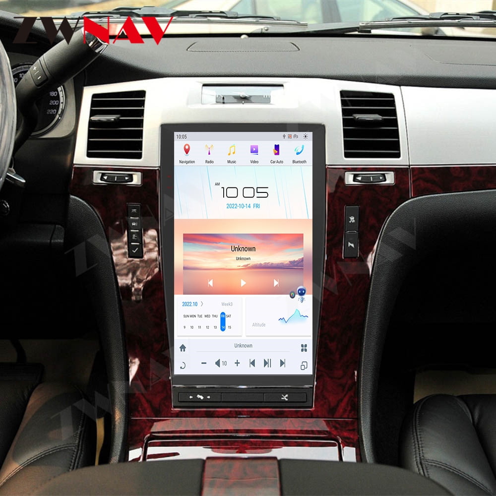 13.6" Tesla Style Screen For Cadillac Escalade 2008-2012 Car Multimedia ...