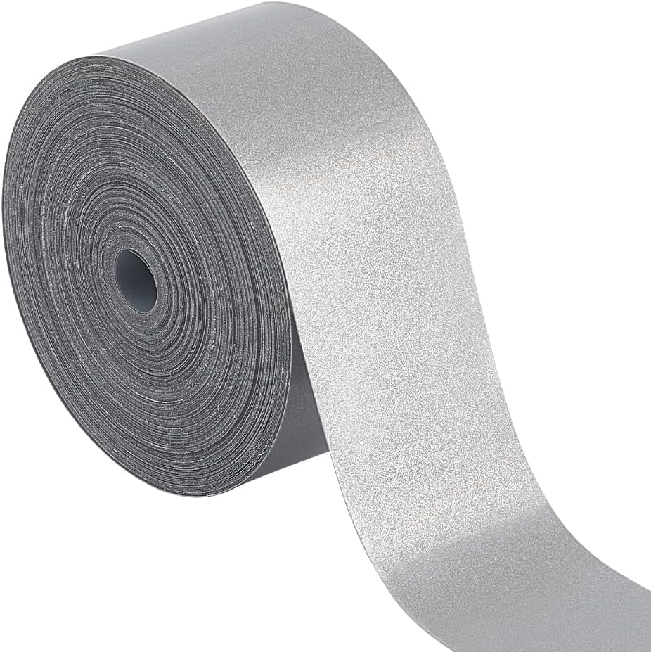 13.6 Yards Silver Reflective Tape Iron On Fabric 1 Inch Wide Heat ...