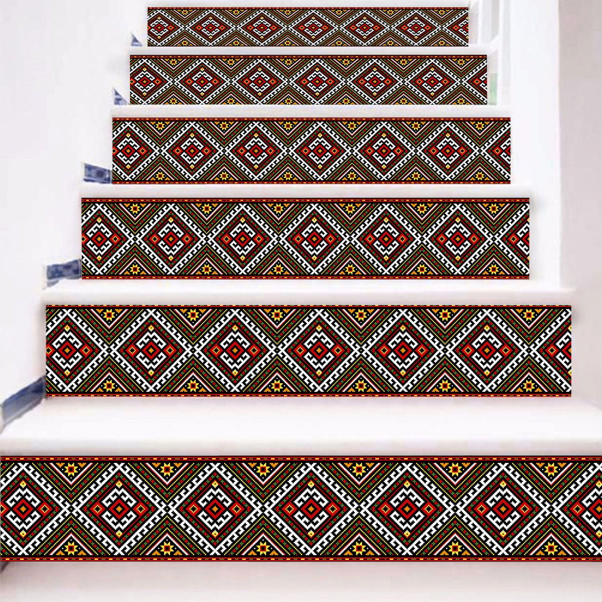 13 /6 sets of floor tile stair stickers Family stair decoration ...