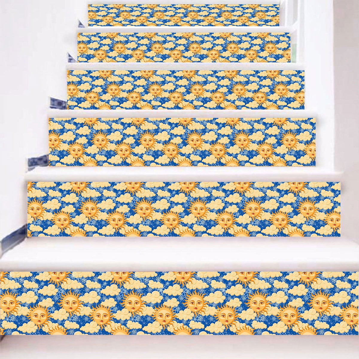 13 /6 sets of floor tile stair stickers Family stair decoration ...