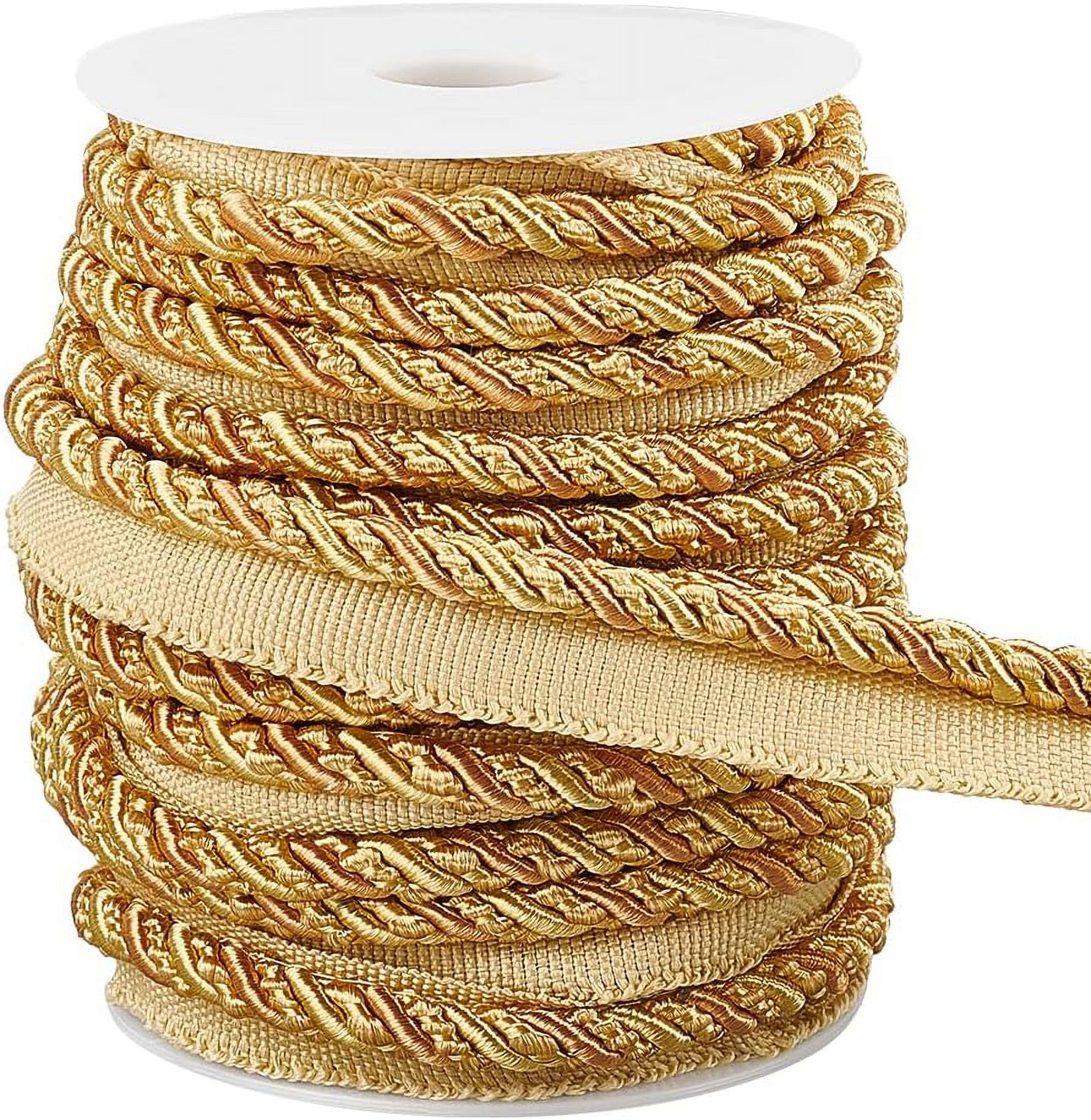 13.67 Yards Twist Lip Cord Trim 5/8 Inch Polyester Upholstery Trim Cord ...