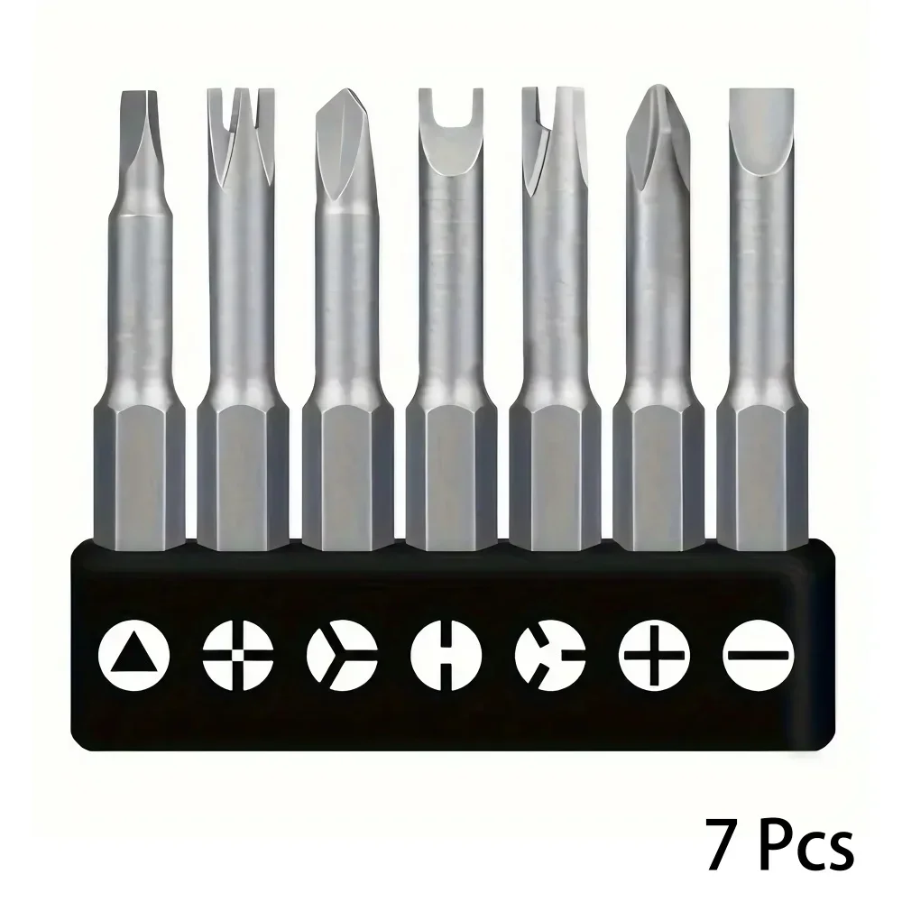 13/7/5Pcs 50mm Specialty Screwdriver Bit Set Y-Type Triangle Cross 3 ...