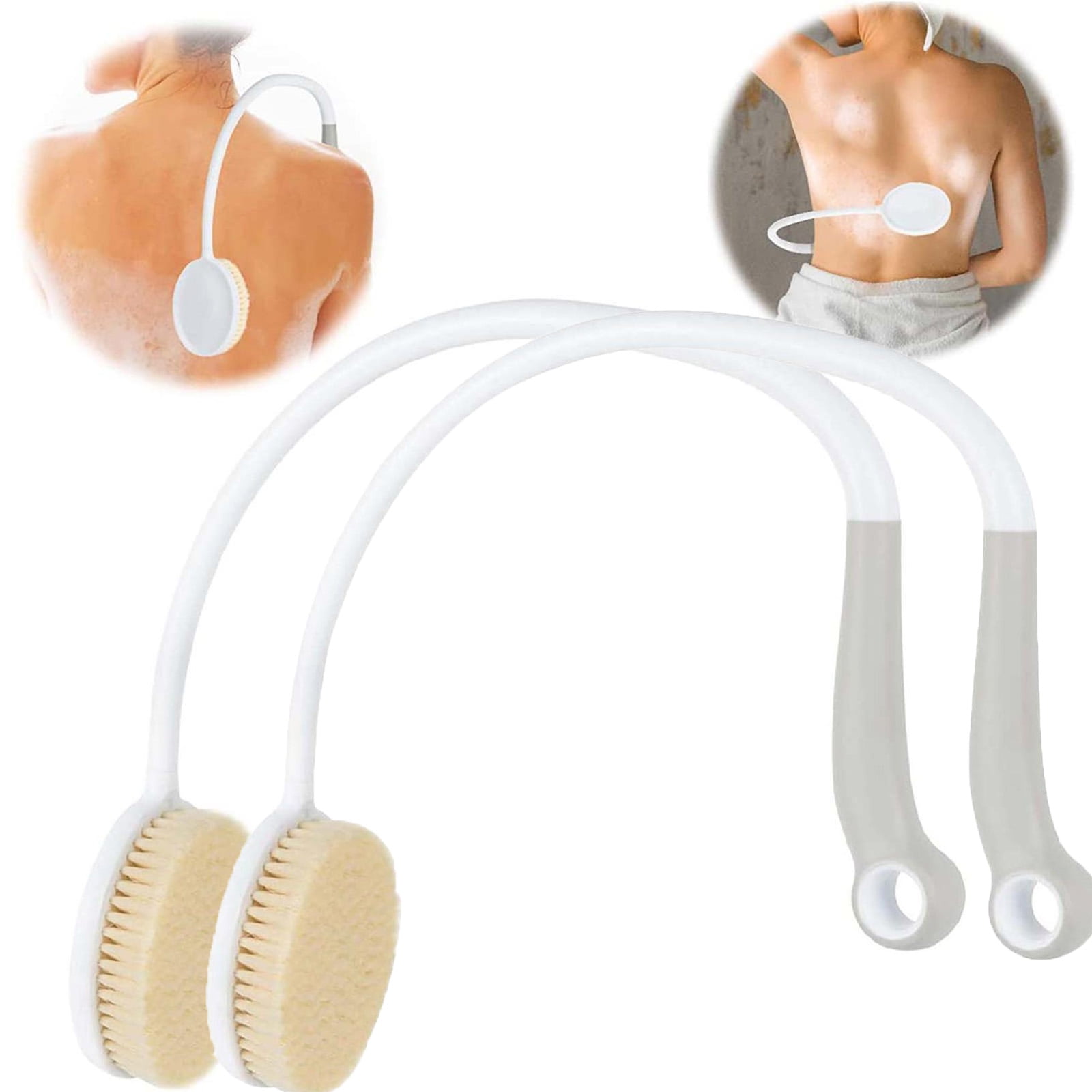 13.7” Back Scrubber for Shower for Men and Women, Bath Back Brush for ...