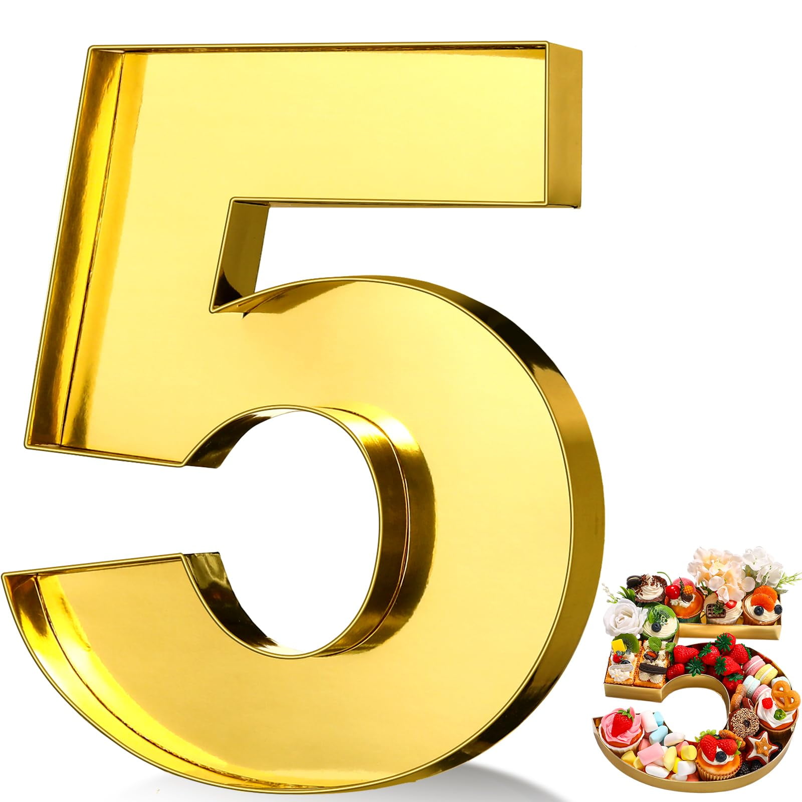 13.7 Inch Fillable Cardboard Number for Charcuterie Board, Photo Booth ...