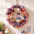 13.7 Inch Patriotic Baseball Wreath with Welcome Sign Independence Day ...