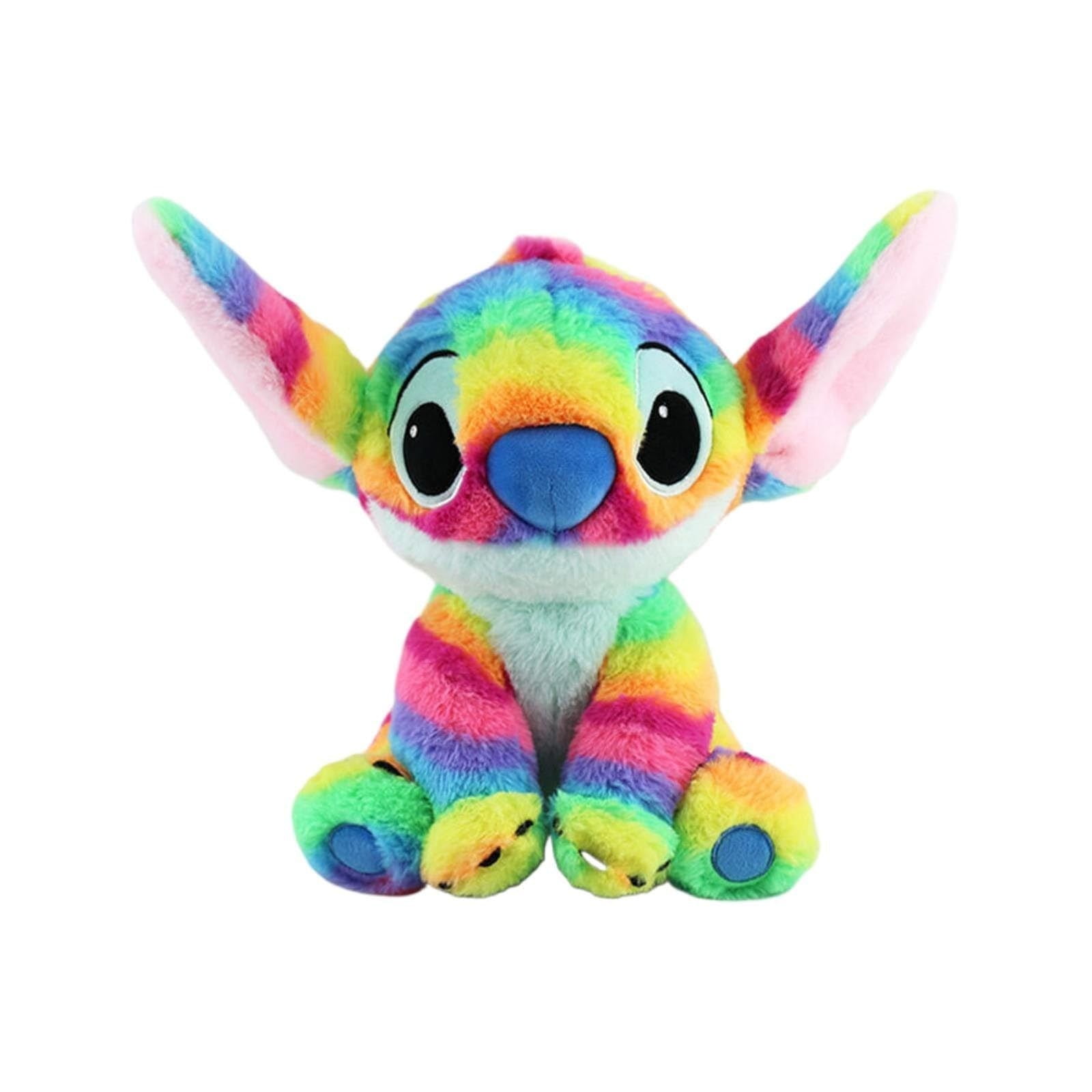 13.7" Iridescent Stitch Cartoon Character Plush Toy, Kawaii & Soft ...