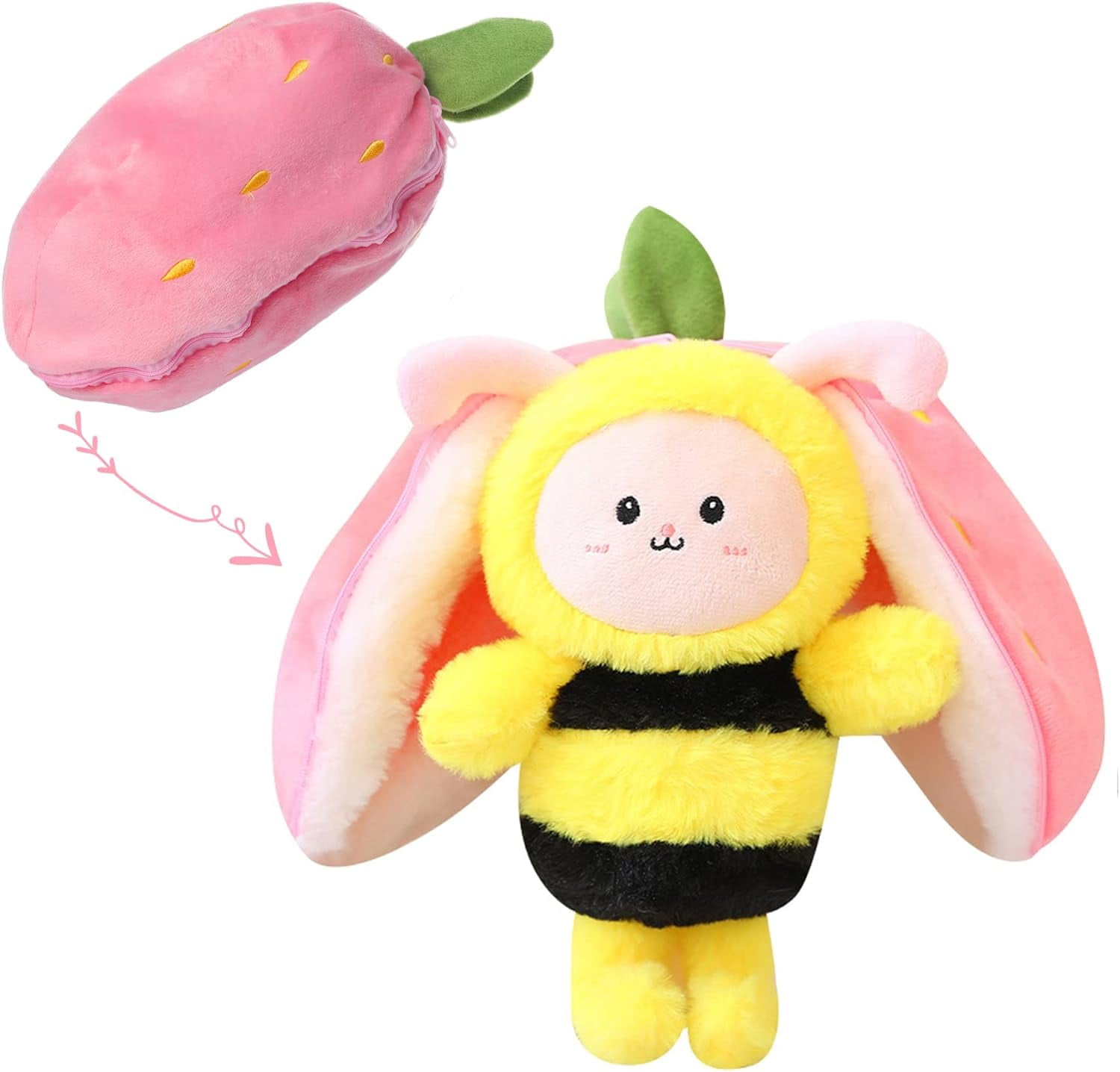 13.7 inch Easter Bunny Stuffed Animal, Kawaii Squishy Cute Easter Bunny ...