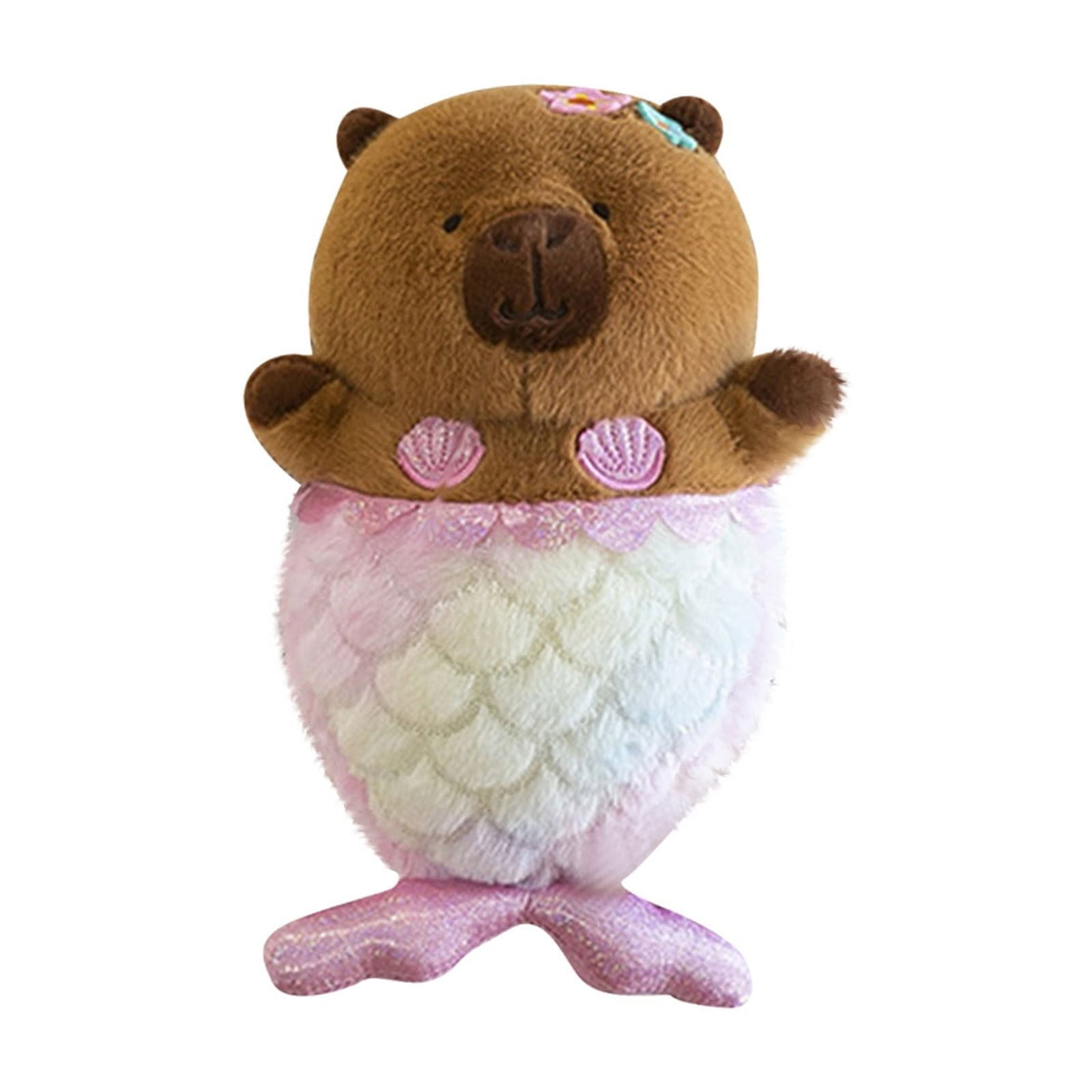 13.77" Capybara Plushies Toy, Cuddly Mermaid Image Stuffed Animal ...