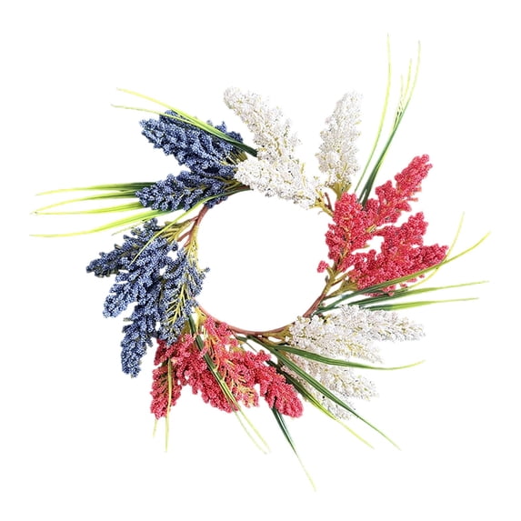 13.77 Inch 4Th of July Wreaths for Front Door Artificial Patriotic ...