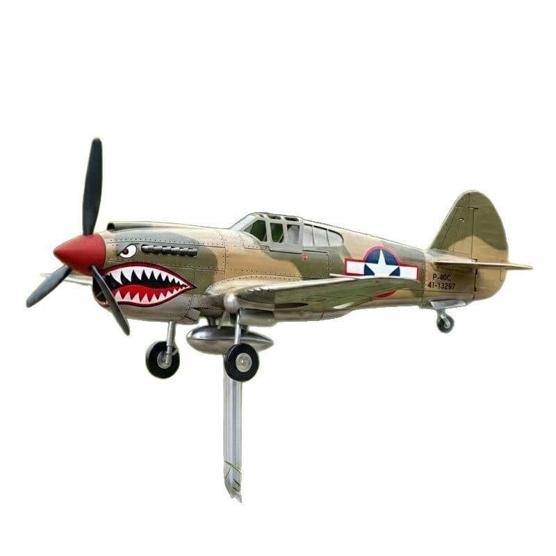 13.78 × 5.91in Shark Mouth Fighter Plane Metal Wind Spinner Garden ...