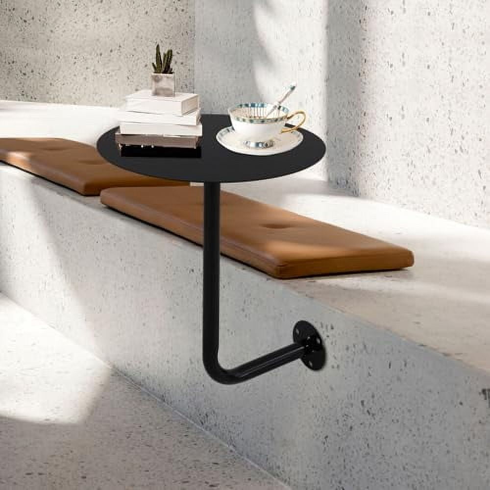 13.78 Inch Wall Mounted Bar Table, Round High Pub Table Modern Small ...