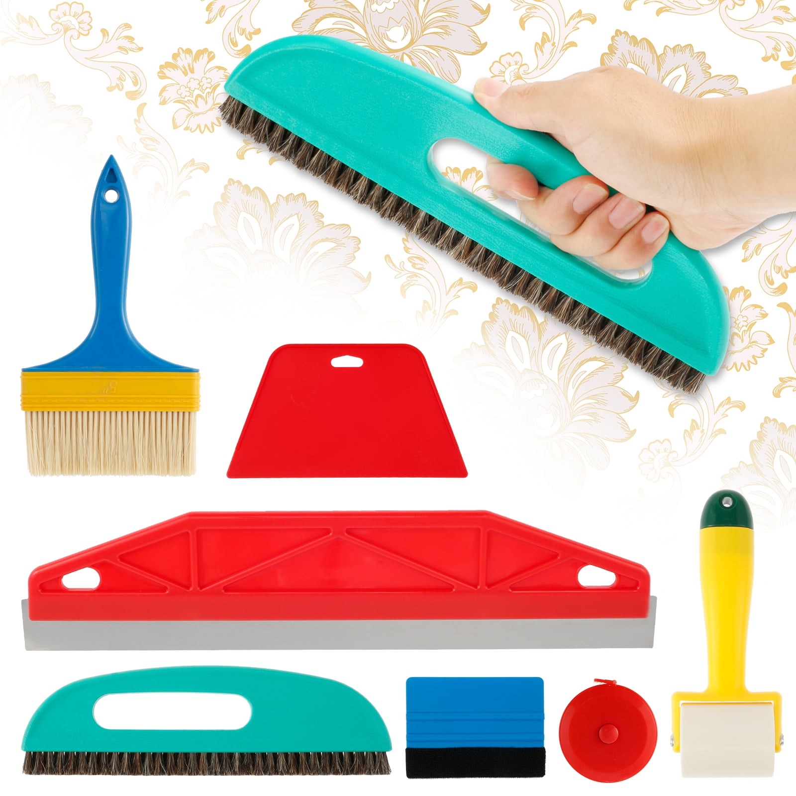 13/7Pcs Wallpaper Smoothing Tool Kit Multi-Function Wallpaper Tool Set ...