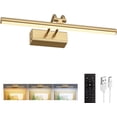 13.8'' Battery Operated Picture Light for Wall, 4000mAh Cordless Wall ...