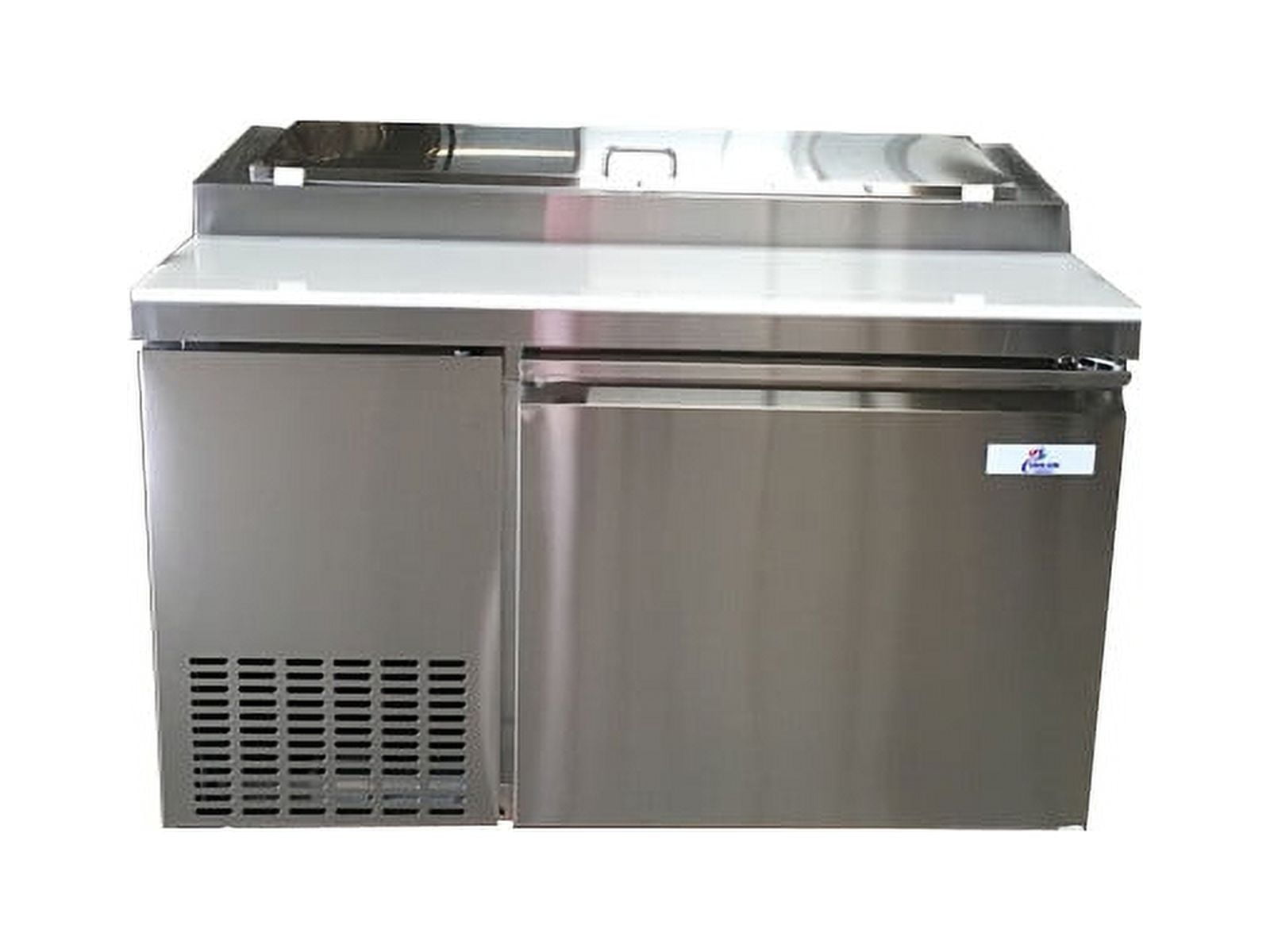 13.8 Cu Ft 50" Commercial Refrigerated Pizza Prep Table 1-door Cooler ...